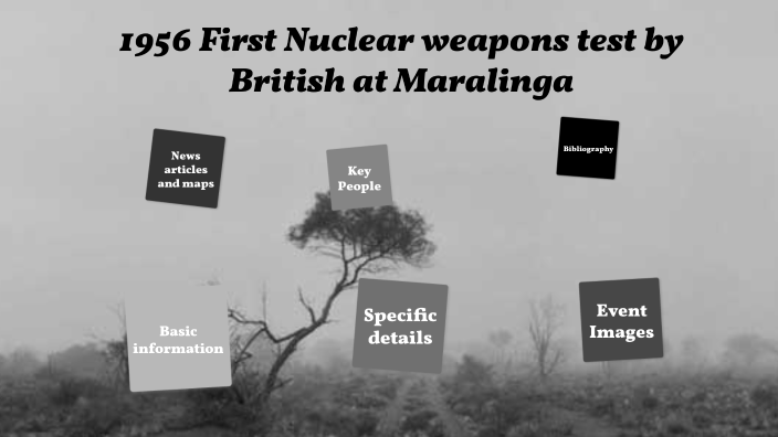 1956 First nuclear weapons test by British at Maralinga- Dayna by Dayna ...