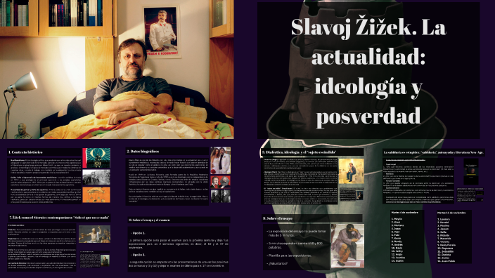 Slavoj Žižek. La actualidad: ideología y posverdad. by Steven Leandro ...