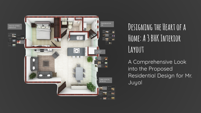 Designing the Heart of a Home: A 3 BHK Interior Layout by Dwelling ...