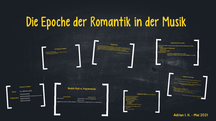 Die Epoche der Romantik in der Musik by Adrian Ivo Kolar on Prezi