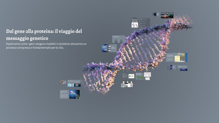 Dal gene alla proteina: il viaggio del messaggio genetico by chiara ...