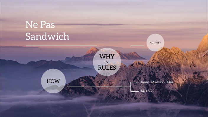 Ne Pas Sandwich Leson by Jaime A on Prezi