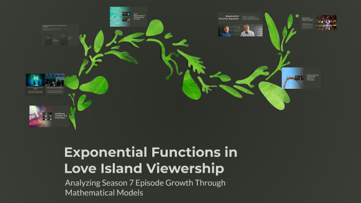 Exponential Functions in Love Island Viewership by enjoli Green on Prezi