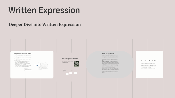Written Expression by Rachel Braswell on Prezi
