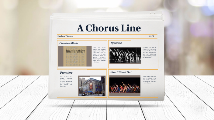 A Chorus Line by Thomas Bozek on Prezi