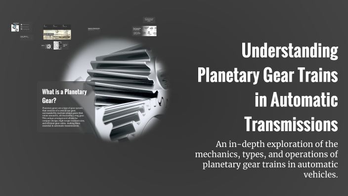 Understanding Planetary Gear Trains in Automatic Transmissions by ...