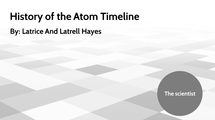 History of the Atom Timeline by Latrice Hayes on Prezi