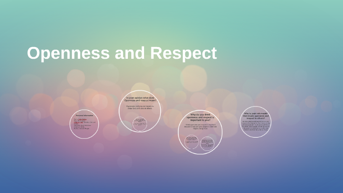 Openness and Respect by christine celestino on Prezi