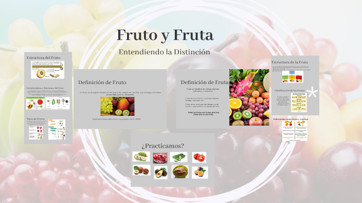 Diferencia entre Fruto y Fruta by Mayte Medrano Domínguez on Prezi