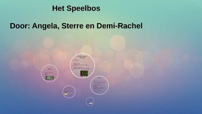 Het Speelbos by Demi Rachel Otten on Prezi