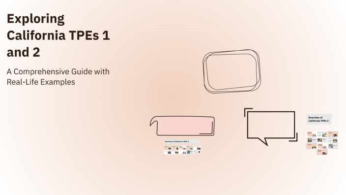 Exploring California TPEs 1 and 2 by Blake Adler on Prezi