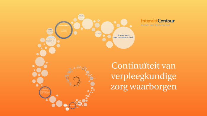 Continuïteit van verpleegkunige zorg waarborgen by Carmen Huisman on Prezi