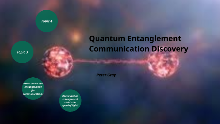 Quantum Entanglement Communication Discovery by Peter Gray on Prezi
