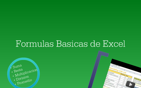 Formulas Basicas de Excel by Jeesus Caardenas on Prezi