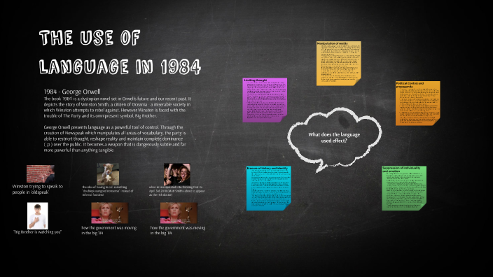 The use of language in 1984 by sienna Thomas on Prezi
