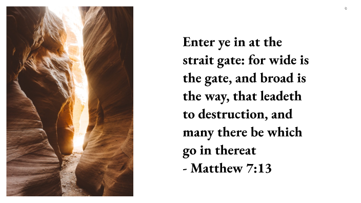 Follow the Narrow Path by Jason Solomon on Prezi