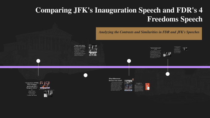 Comparing JFK's Inauguration Speech with FDR's Four Seasons Speech by ...
