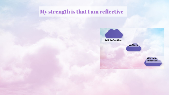 My strength is that I am reflective by on Prezi