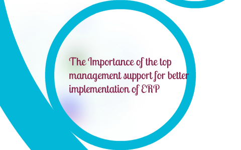 The importance of top management support for better implementation of ...
