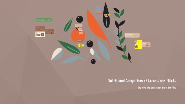 Nutritional Comparison of Cereals and Millets by Anna George on Prezi