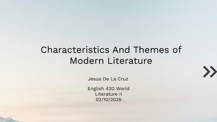 Unit One Culminating Project Final Draft English 43D World Literature ...