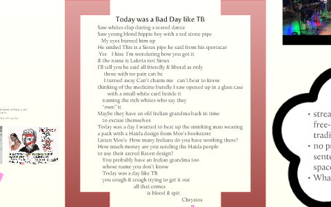 Today Was a Bad Day like TB, a poem by Chrystos by Eunice Kwon on Prezi