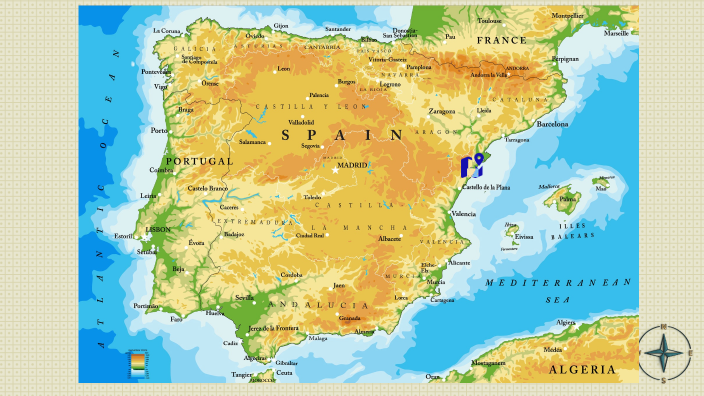 Interactive map by on Prezi