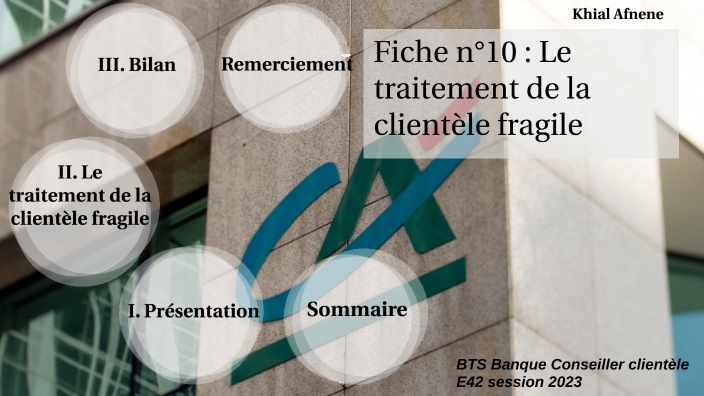 Fiche n-10 Traitement de la clientèle fragile by afnene khial on Prezi