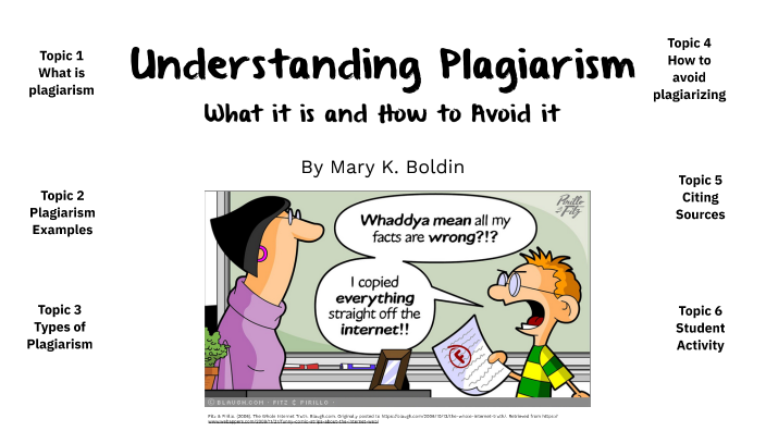 Understanding Plagiarism: What it is and How to Avoid it by Mary Boldin ...