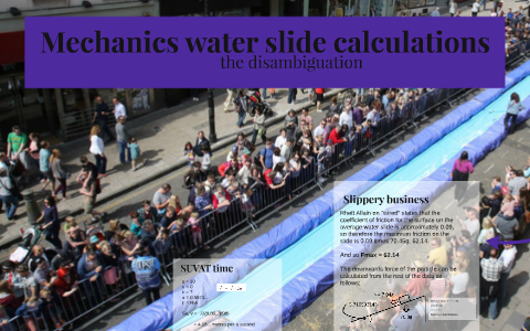 Water Slide Mechanic Calculation by George Gordon on Prezi