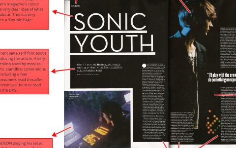 Mixmag Double Page Spread Analysis by Ross Georgallides on Prezi