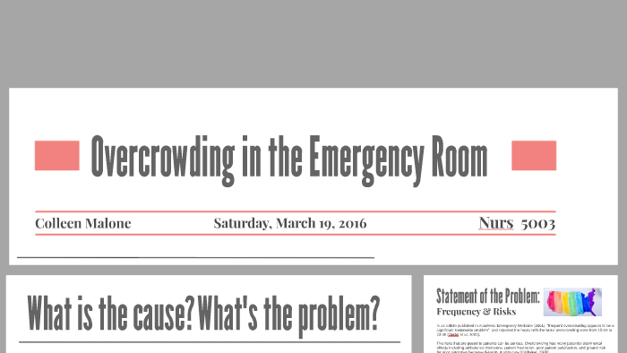 Overcrowding in the Emergency Room by colleen m on Prezi