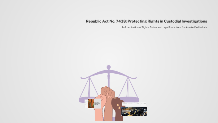 Republic Act No. 7438: Protecting Rights in Custodial Investigations by ...