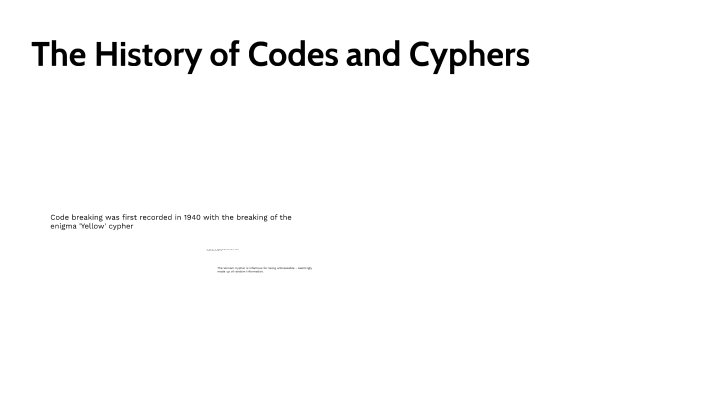 The history of codes by Abigail Henry on Prezi