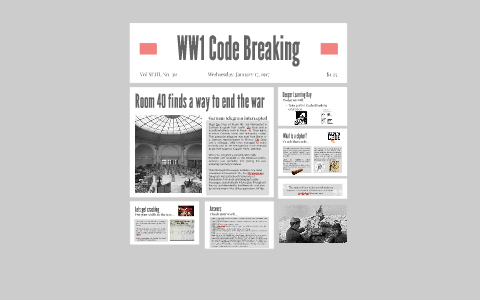 WW1 Code Breaking by Melisha Ramnath on Prezi