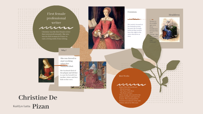 Christine De Pizan (World History) by kaitlyn latta on Prezi