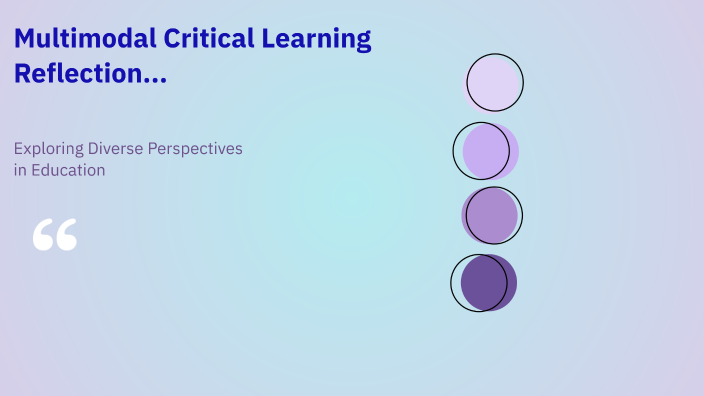 Multimodal Critical Learning Reflection by Lauryn Sloan on Prezi