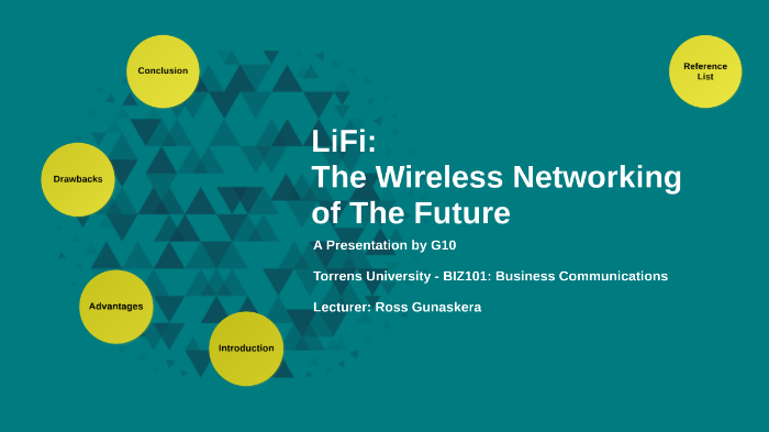 LiFi: The Wireless Networking of the Future by Frederick Speller on Prezi