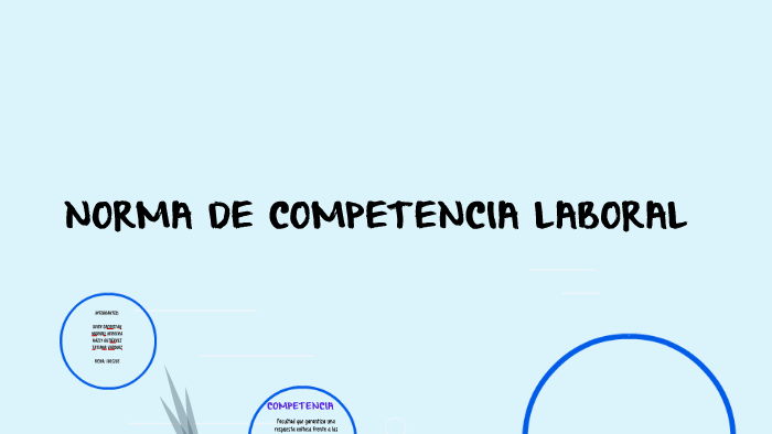 NORMA DE COMPETENCIA LABORAL by Nazly Jimena Gutierrez Velosa on Prezi