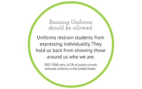 Banning Uniforms should be allowed. by rachel jantorno on Prezi