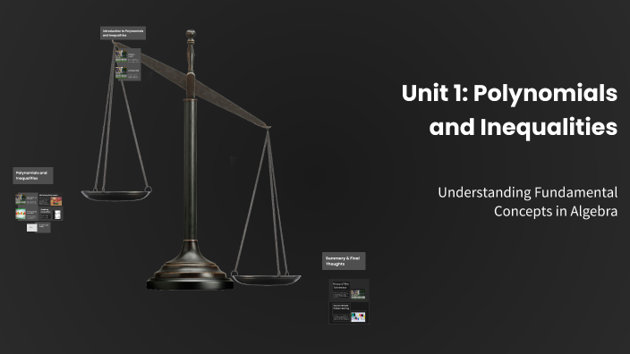 Unit 1: Polynomials and Inequalities by Luke Dietrich on Prezi