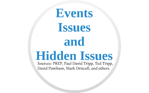 Events, Issues, and Hidden Issues by Andre Ong on Prezi
