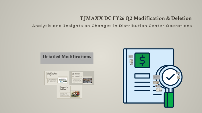 TJMAXX DC FY26 Q2 Modification & Deletion by mohammed hassan on Prezi