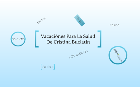 Vacaciones Para la Salud by Cristina Buclatin