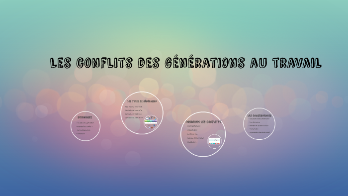 Les conflits des générations au travail by Annabelle Le Gall on Prezi