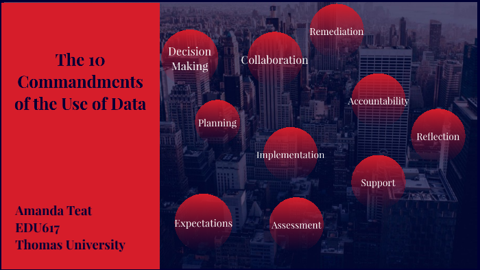 10 Commandments of the Use of Data by Amanda Smith on Prezi