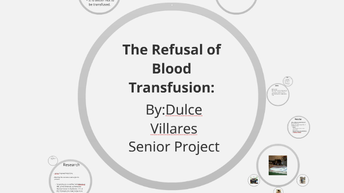 The Refusal of Blood Transfusion: by Dulce Villares