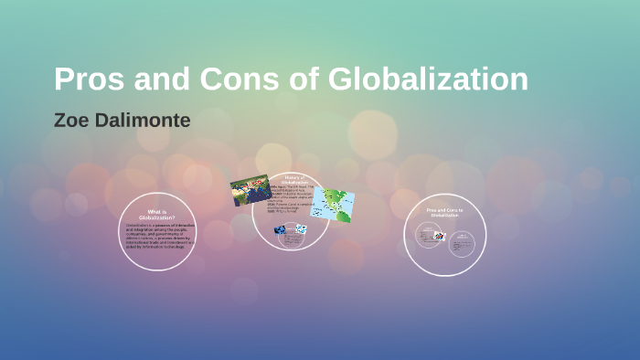 Globalization Pros And Cons