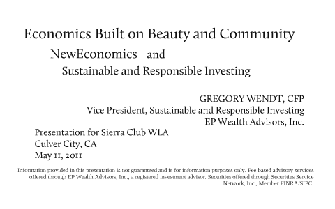 Green Economy Visionary and Wealth Manager Greg Wendt on Systems ...