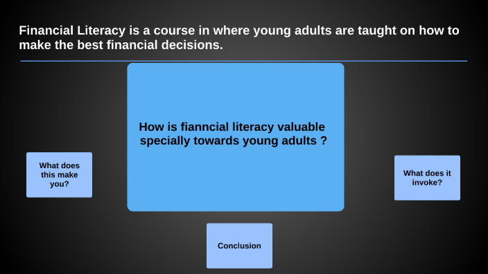Financial Literacy is a course in where young adults are taught how to ...